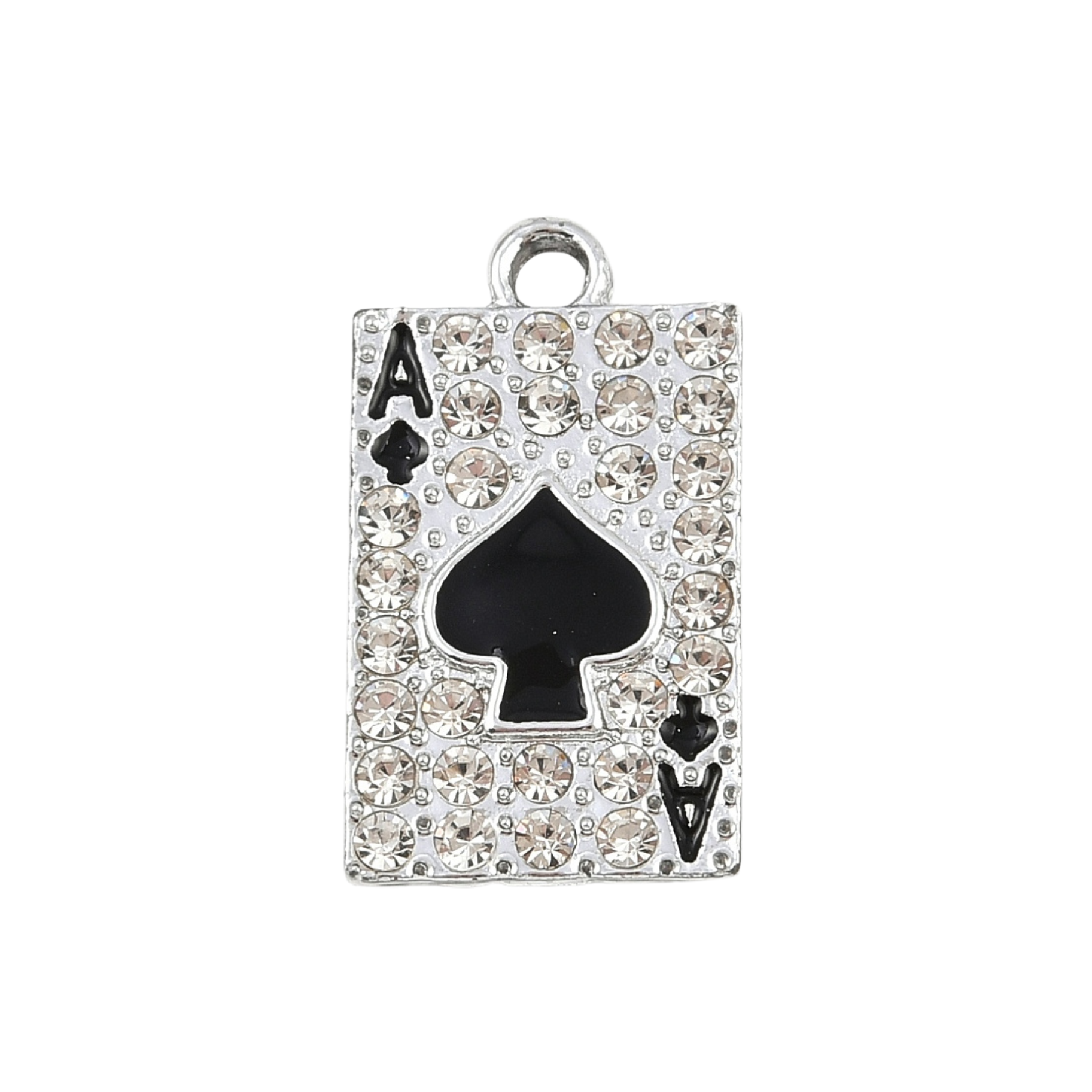Silver Alloy Ace of Spades Charm – Love, Paige Designs